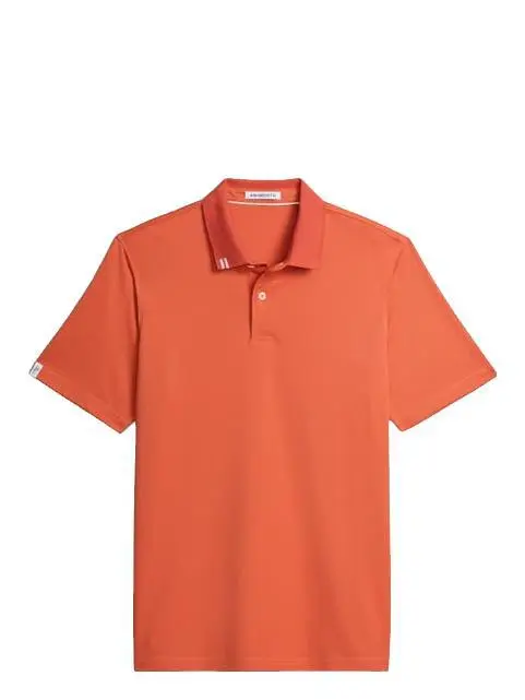 ASHWORTH GOLF 2bar Solid Polo - Sunset
