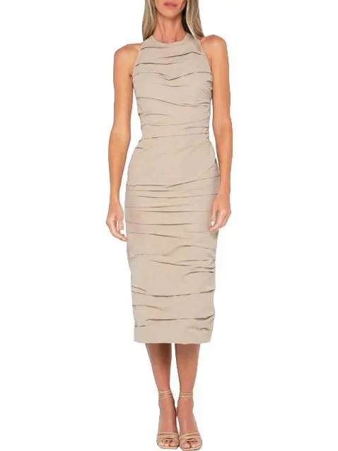 JBQ Birkin Midi Dress - Beige