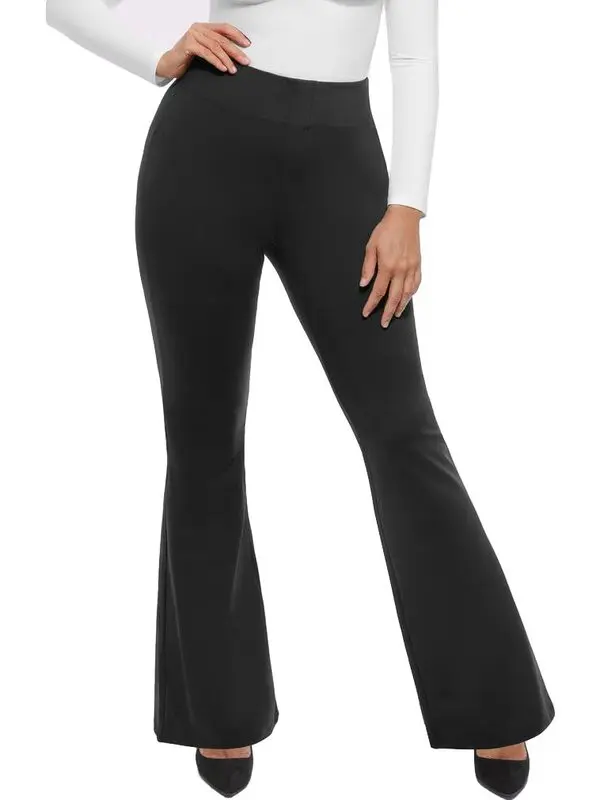 SHAPELLX Flare Work Pant - Jet Black