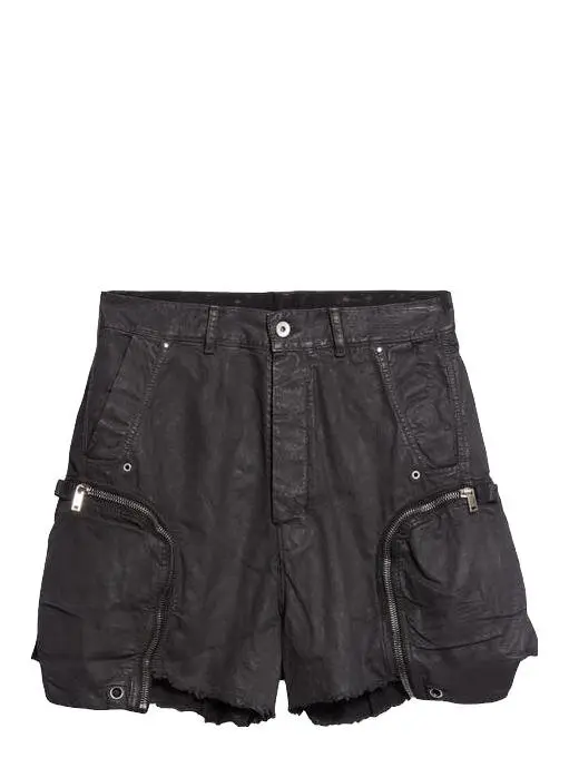 Rick Owens Bauhaus Denim Shorts - Black