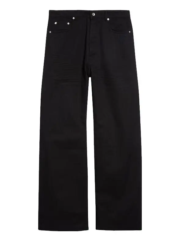 Rick Owens Geth Five-pocket Wide Leg Jeans - Black