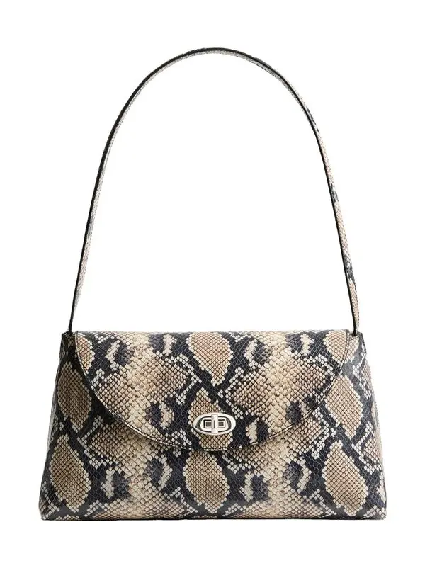 Altuzarra Loquette Embossed Leather Shoulder Bag - Python