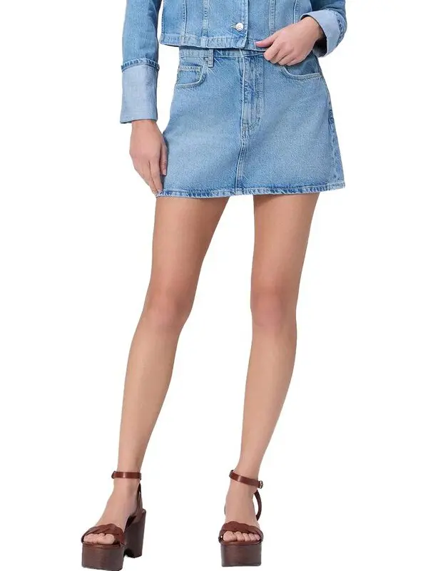 Paige Bobbie Denim Miniskirt - Del Amo