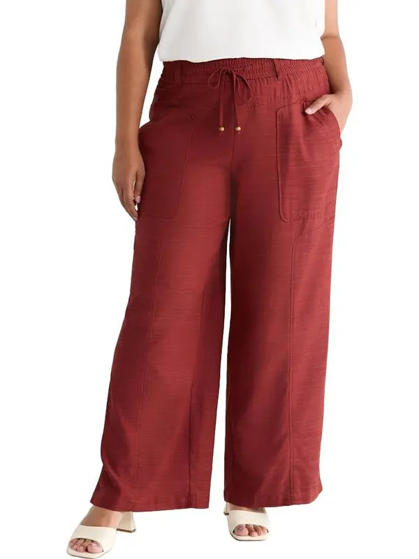 Wit & Wisdom Skyrise Drawstring Pants - Fired Brick