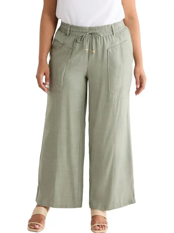 Wit & Wisdom Skyrise Drawstring Pants - Loden Green