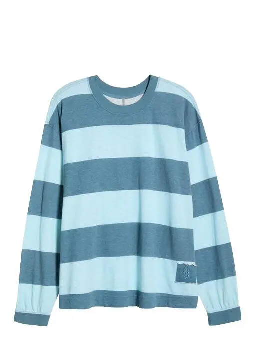 Free People Printed Hustle Layer T-shirt - Blue Combo