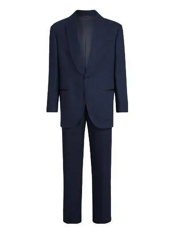 Brunello Cucinelli Tuxedo With Shawl Lapel - Navy Blue