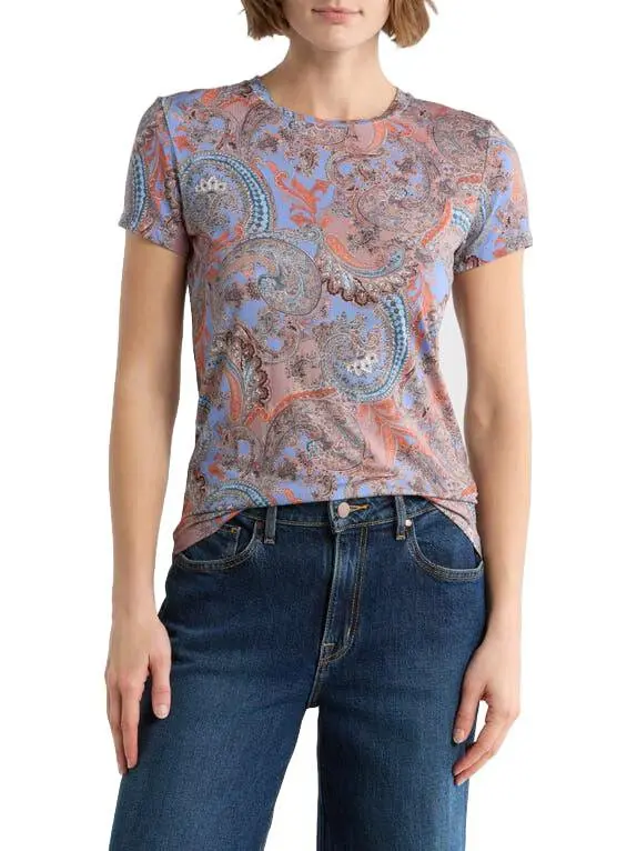 L'Agence Ressi Paisley Top - Periwinkle French Paisley