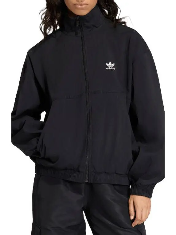Adidas Originals By Alexander Wang Essentials Woven Windbreaker Jacket - Black