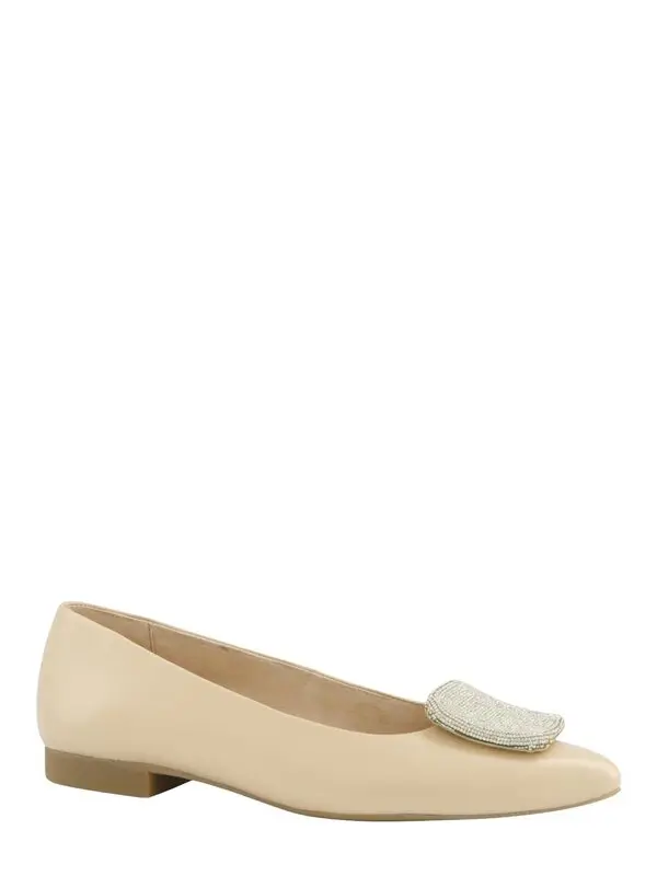 Paul Green Dancer Pointed Toe Flat - Pearl Shell Soft Nappa