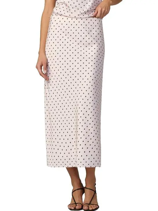 Joe's Jeans Polka Dot Midi Skirt - Ecru Polka Dot
