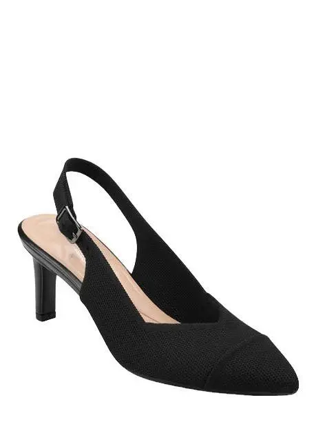Easy Spirit Pointy-toe Slingback Pump - Black