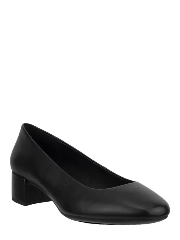 Ecco Leather Pump - Black