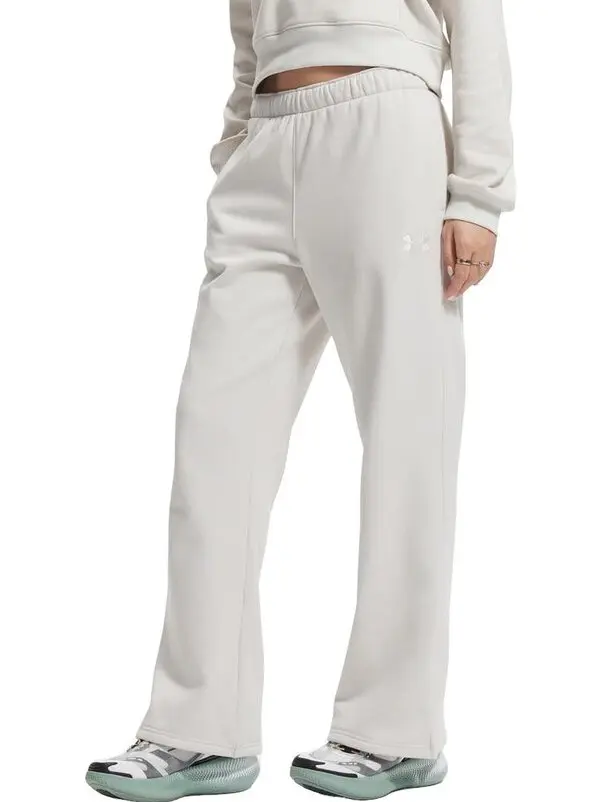 Under Armour Icon Vida Cotton-blend Fleece Sweatpants - Summit White/summit White
