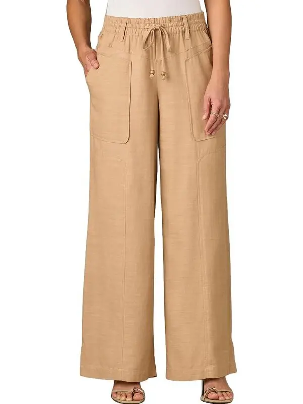 Wit & Wisdom Skyrise Wide Leg Pants - Warm Sand