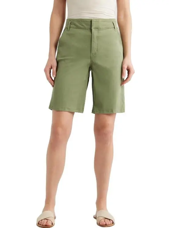 Wit & Wisdom High-waist Denim Shorts - Basil