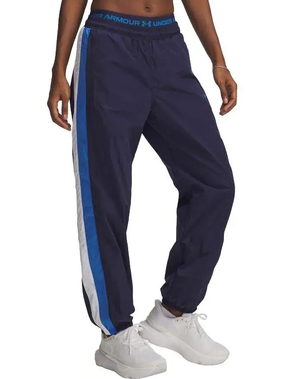 Under Armour Icon Water Repellent Crinkle Pants - Navy/white/blue