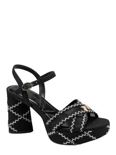 Karl Lagerfeld Paris Platform Sandal - Black