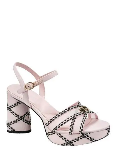 Karl Lagerfeld Paris Platform Sandal - Light Blush