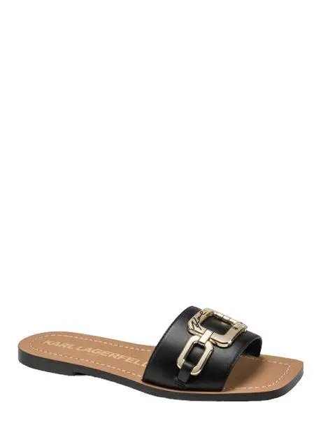 Karl Lagerfeld Paris Marzella Slide Sandal - Black