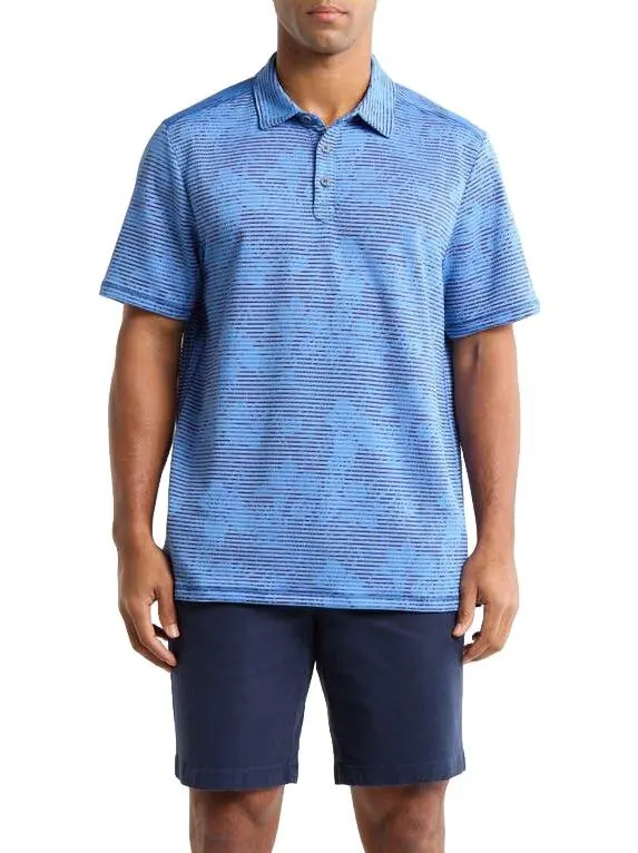 Tommy Bahama Costa Wave Twilight Canopy Polo Shirt - Bering Blue