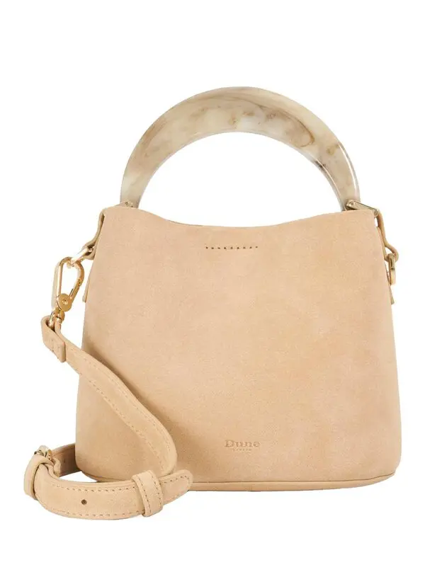 Dune London Dharla Leather Top Handle Bag - Taupe