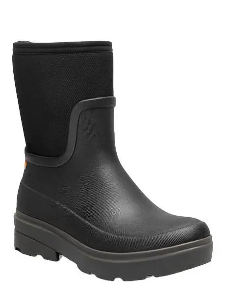 Bogs Hazel Mid Zip Waterproof Rain Boots - Black