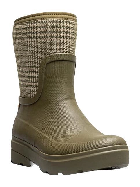 Bogs Hazel Mid Zip Waterproof Rain Boots - Olive Multi