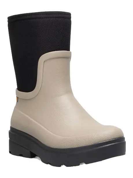 Bogs Hazel Mid Zip Waterproof Rain Boots - Taupe