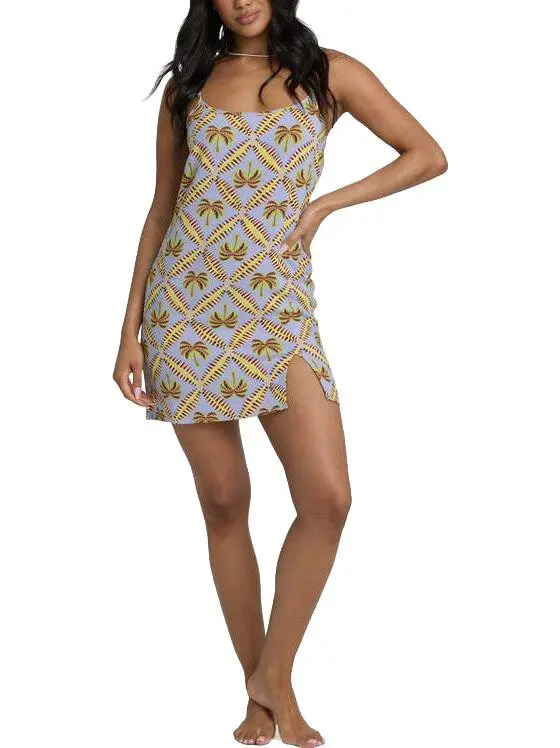 BILLABONG Tidal Crush Palm Tree Minidress - Twilight Blue