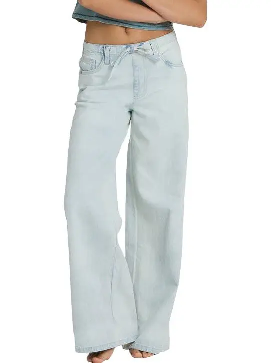 BILLABONG Jade Saltwashed Tie Waist Jeans - Blue Mist