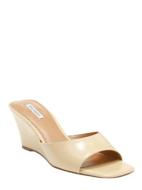 Steve Madden Wedge Slide Sandal - Butter Leather