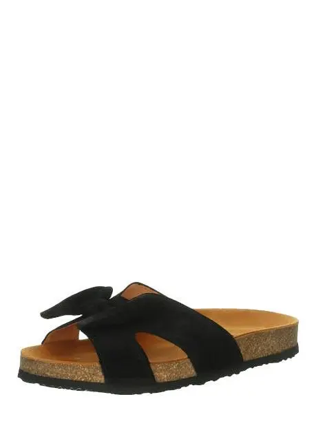 Think! Crissi Bow Slide Sandal - Black