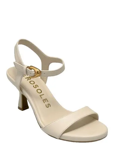Aerosoles Divia Ankle Strap Sandal - Eggnog Fx Nappa