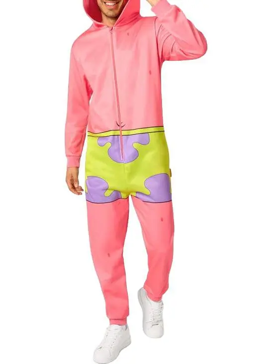 Opposuits Spongebob Squarepants™ Patrick Hooded Fleece Jumpsuit - Pink