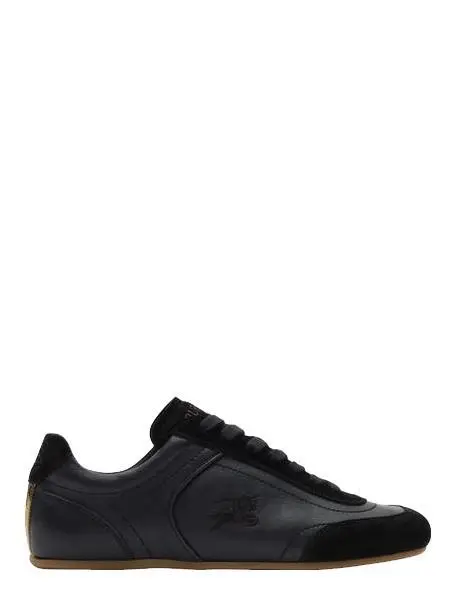Burberry Leather Knight Runner Sneakers - Black