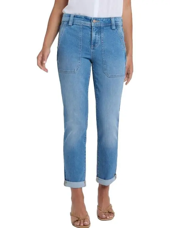 NYDJ Margot Utility Girlfriend Jeans - Vista Lakes