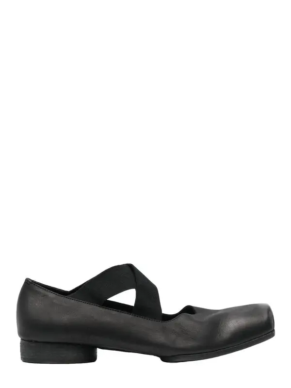 UMA WANG Leather Ballet Flats - Black