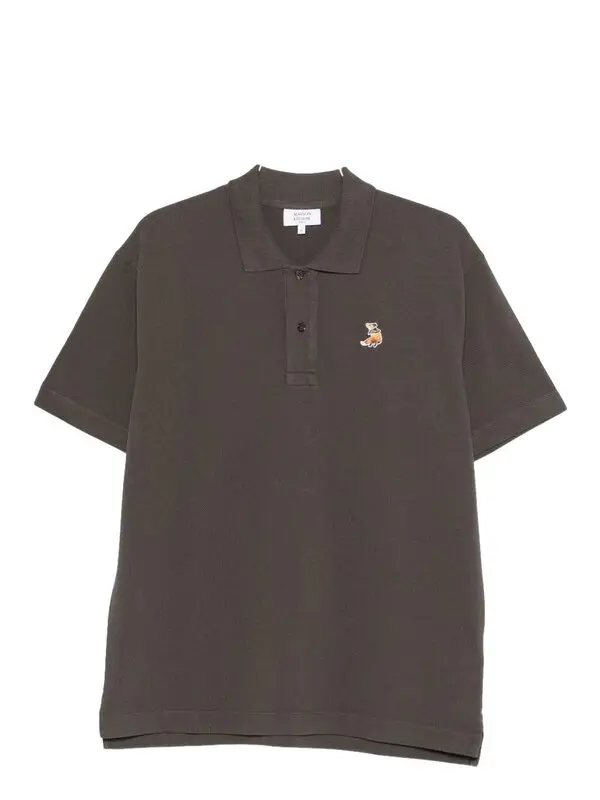 Maison Kitsuné Dreaming Fox Cotton Polo Shirt - Brown