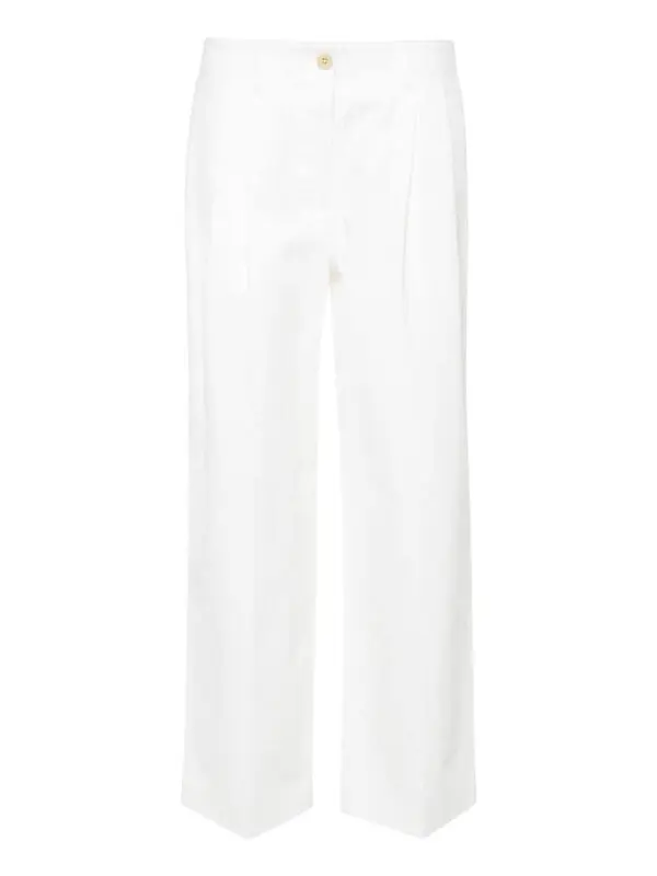 TOTEME Organic Cotton Trousers - White