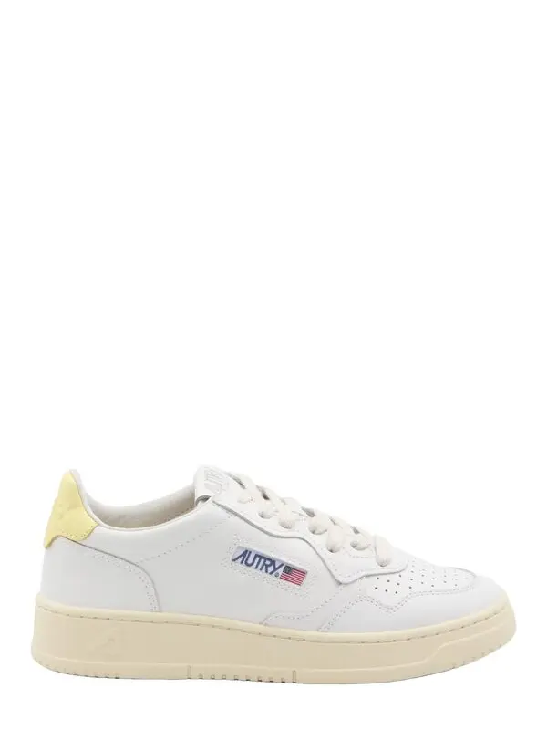 AUTRY Medialist Low Leather Sneakers - Yellow