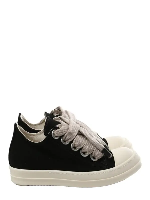 Rick Owens Jumbolace Denim Sneakers - Black