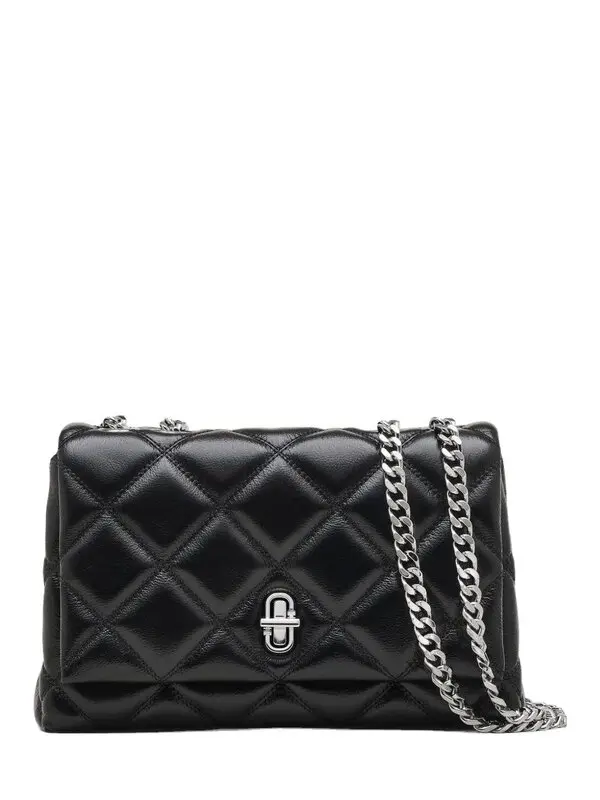 Marc Jacobs The Slim Dual Leather Shoulder Bag - Black