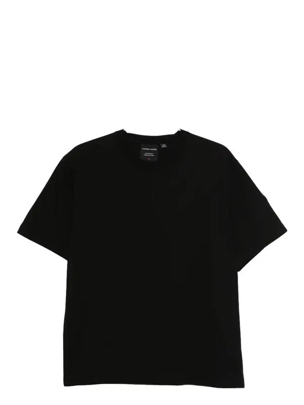 Canada Goose Logo Cotton T-shirt - Black