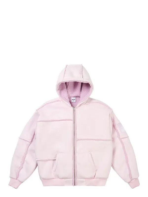 PALACE Patch Me Up Shearling Jacket - Pink