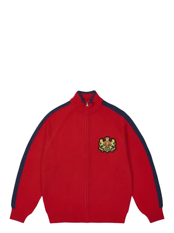 PALACE Established Zip Funnel Knit - Red