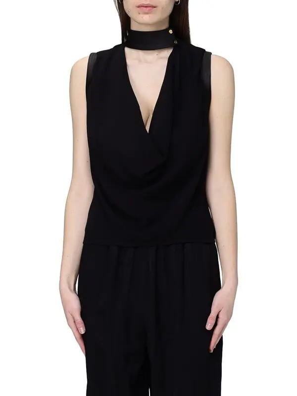 Elisabetta Franchi Sleeveless Top - Black