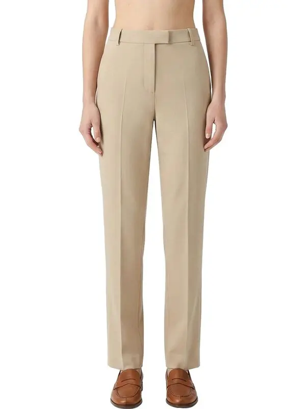 Max Mara Classic Cady Trousers - Brown
