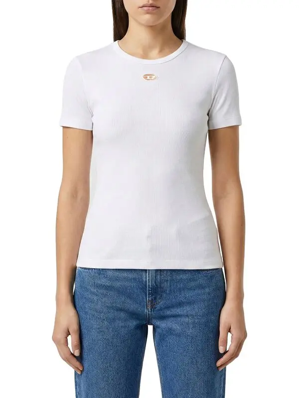 DIESEL® Oval D Cotton T-shirt - White