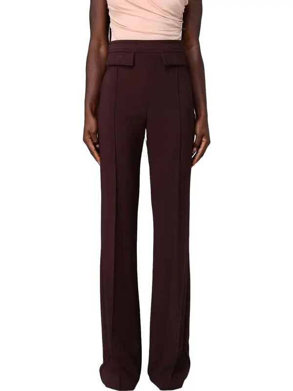 Elisabetta Franchi Wide Leg Trousers - Brown